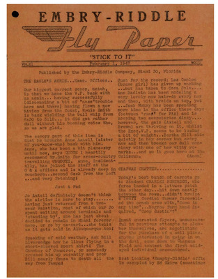 "Embry-Riddle Fly Paper" by Embry-Riddle School of Aviation