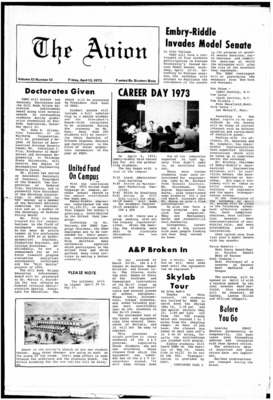 "Avion 1973-04-13" by Embry-Riddle Aeronautical University