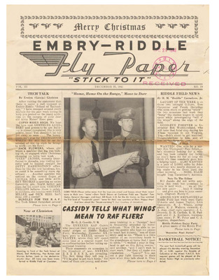 "Embry-Riddle Fly Paper 1941-12-25" by Embry-Riddle School of Aviation