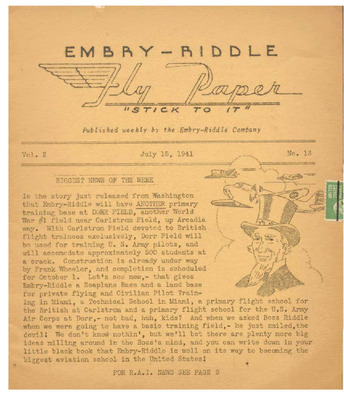 "Embry-Riddle Fly Paper 1941-07-15" by Embry-Riddle School of Aviation