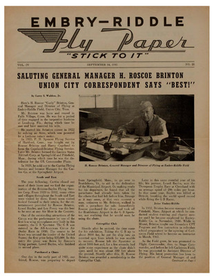 "Embry-Riddle Fly Paper 1942-09-24" by Embry-Riddle School of Aviation