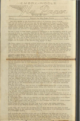 "Embry-Riddle Fly Paper 1940-12-14" by Embry-Riddle School of Aviation