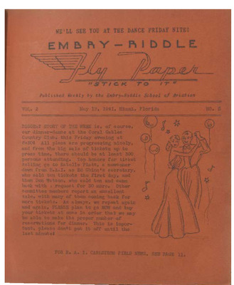 "Embry-Riddle Fly Paper 1941-05-19" by Embry-Riddle School of Aviation
