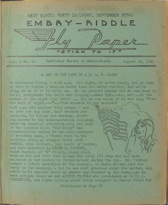 "Embry-Riddle Fly Paper 1941-08-26" by Embry-Riddle School of Aviation