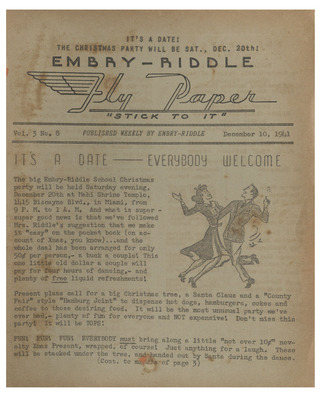 "Embry-Riddle Fly Paper 1941-12-10" by Embry-Riddle School of Aviation